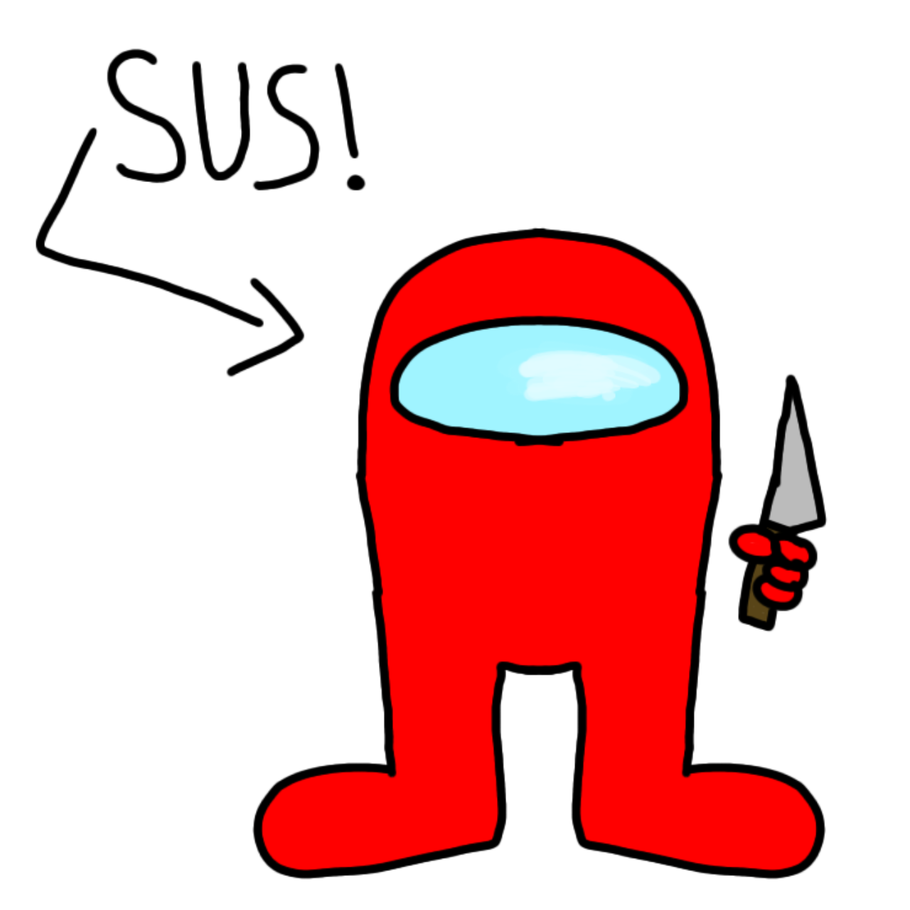 Goofy ahhh among us - ibisPaint