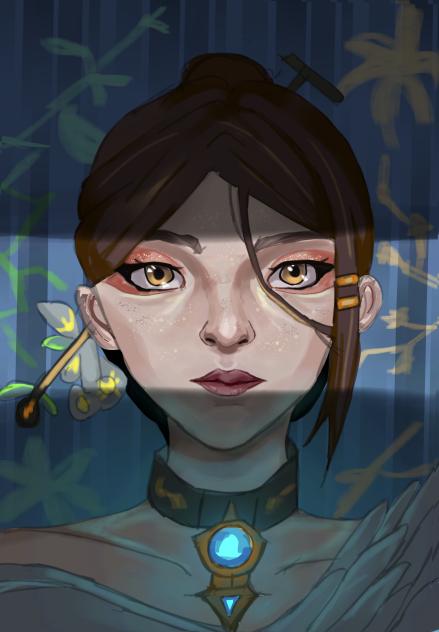 My OC in Arcane style (full ver) - ibisPaint