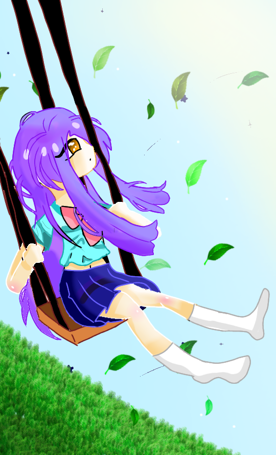 girl in a Swing - ibisPaint
