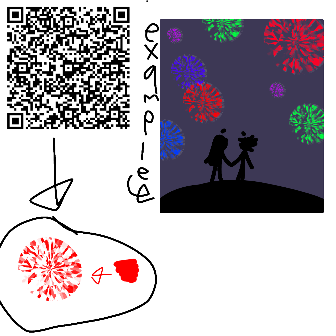 firework brush - ibisPaint