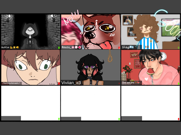 zoom call collab - ibisPaint