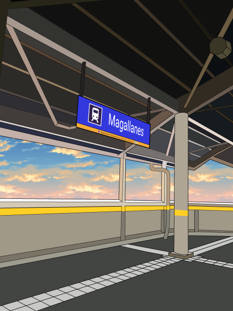 MRT-3 Magallanes station - ibisPaint