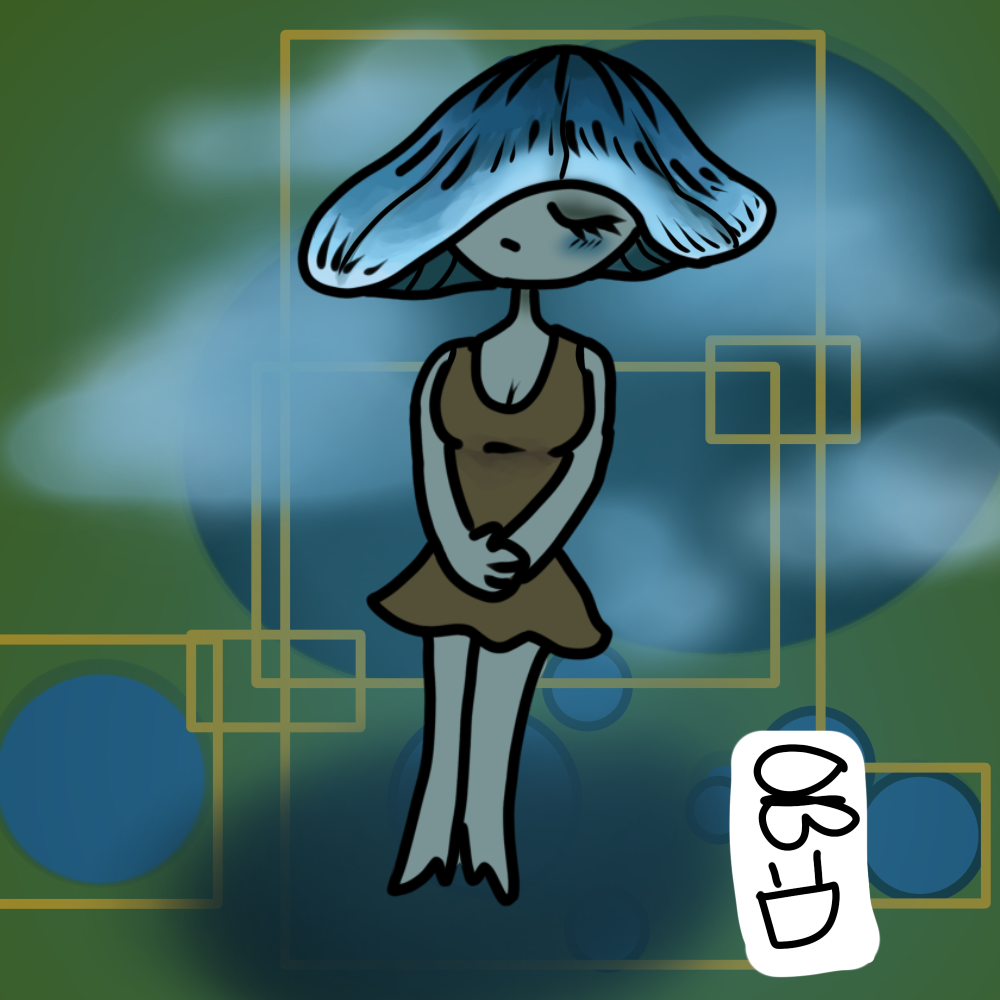 Blue pixie cap girl - ibisPaint