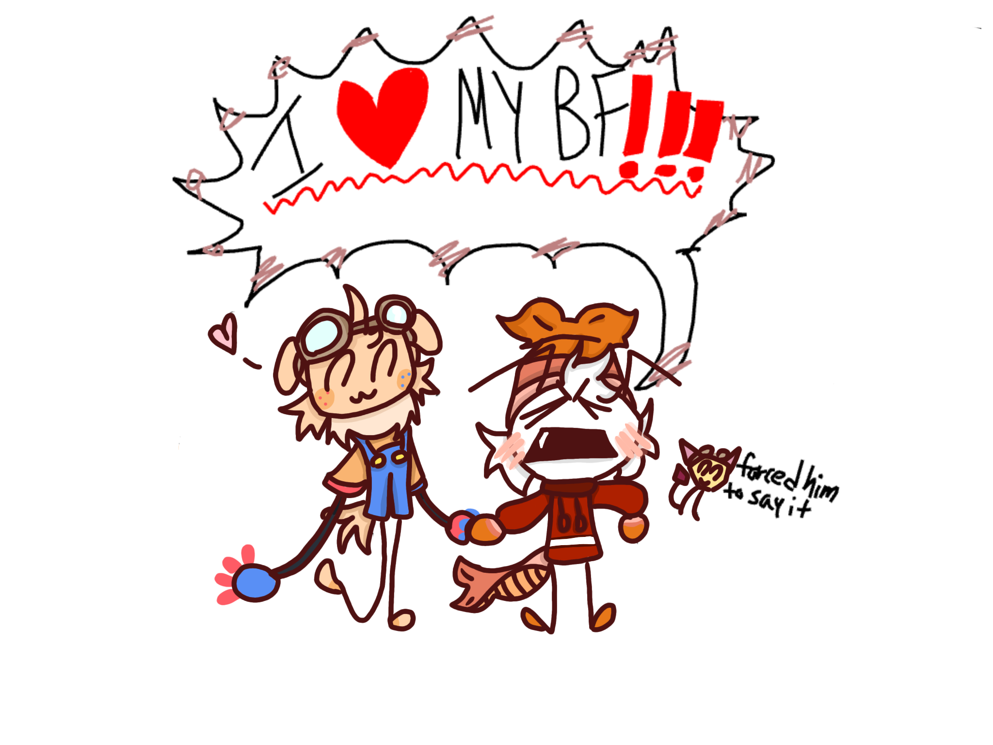 Angry hugs - ibisPaint