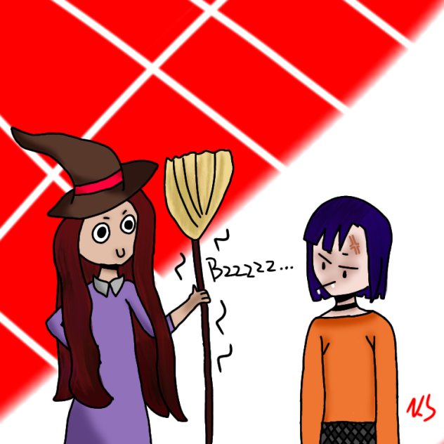 the witch and the vampire - ibisPaint