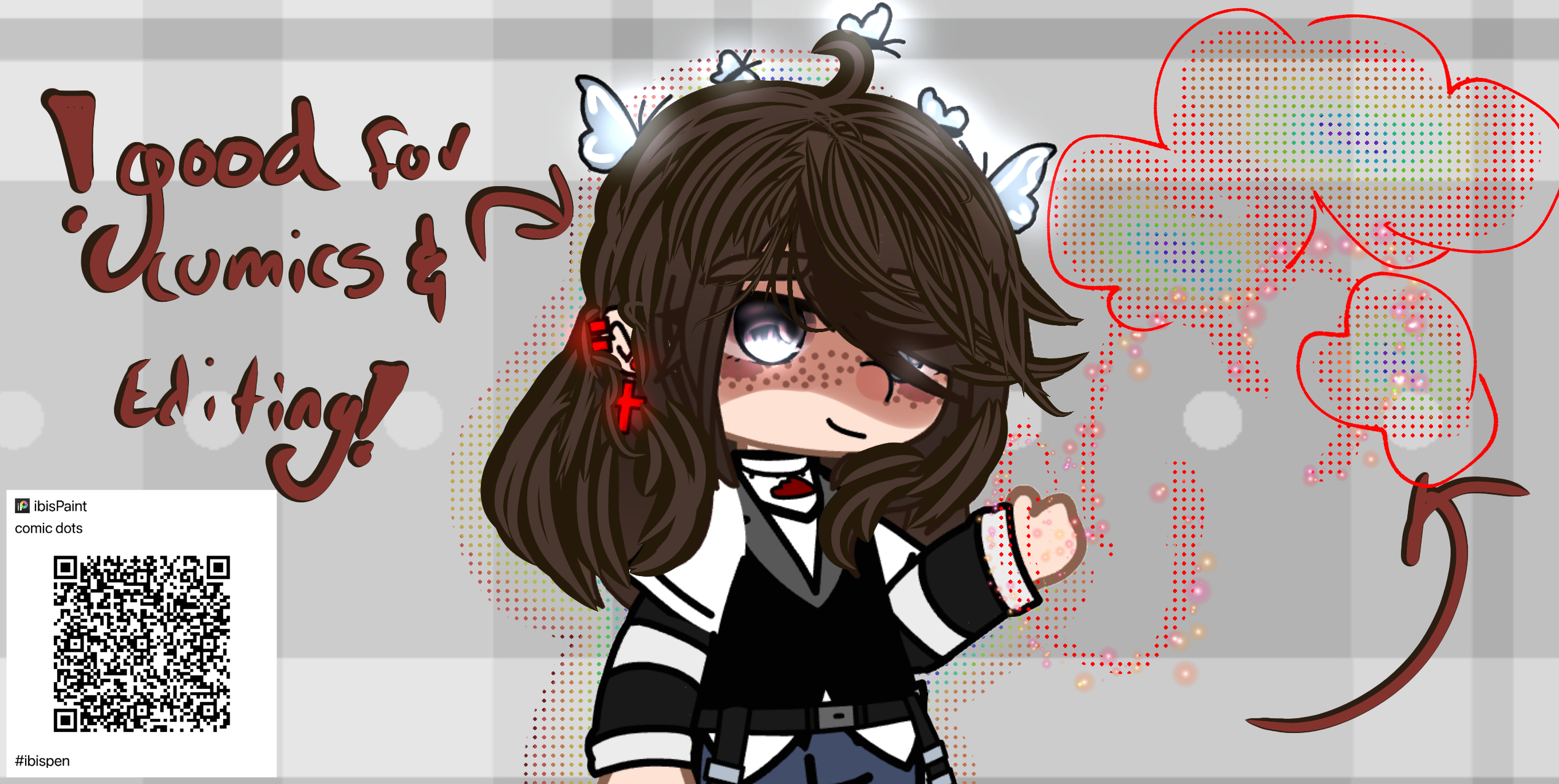 Dotted comic brush - ibisPaint