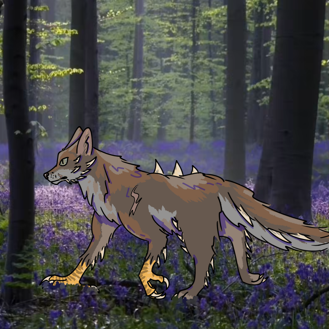 spiky wolf - ibisPaint