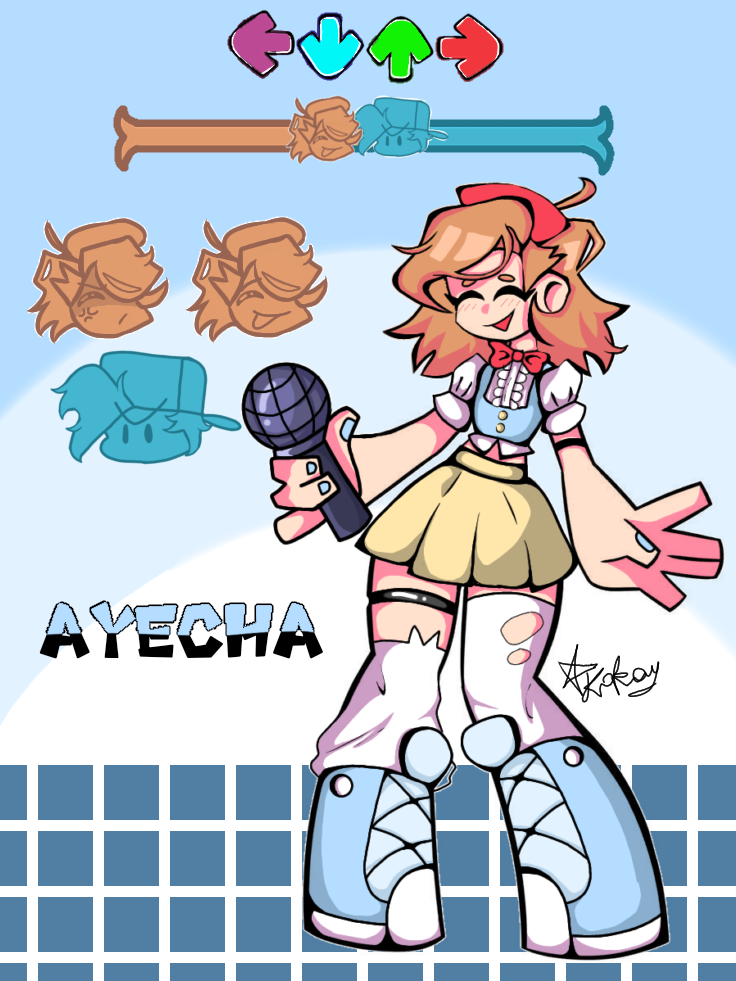 ayecha oc de fnf - ibisPaint