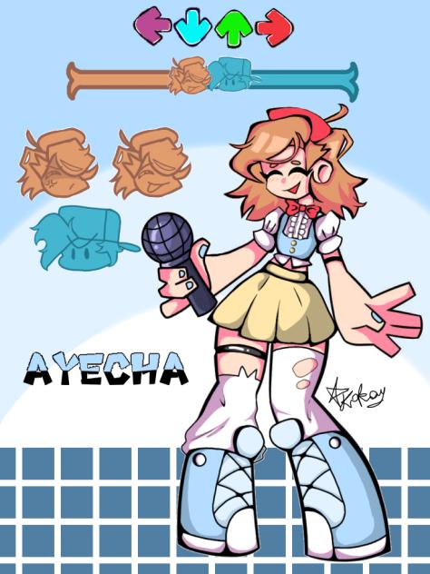 ayecha oc de fnf - ibisPaint