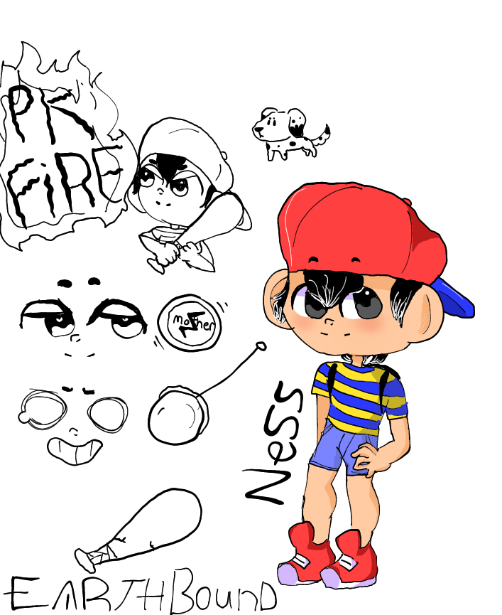 Ness from earthbound - ibisPaint