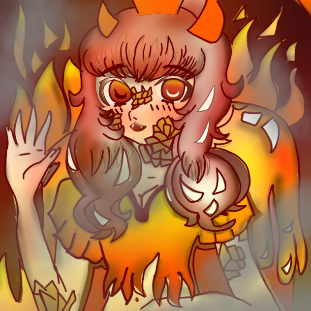 fire lady...thingy..;-; - ibisPaint