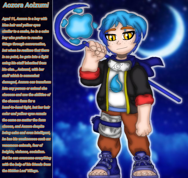 Aozora Aoizumi - Naruto Oc + Au - ibisPaint