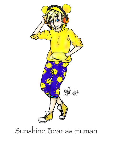 sunshine bear as human - ibisPaint