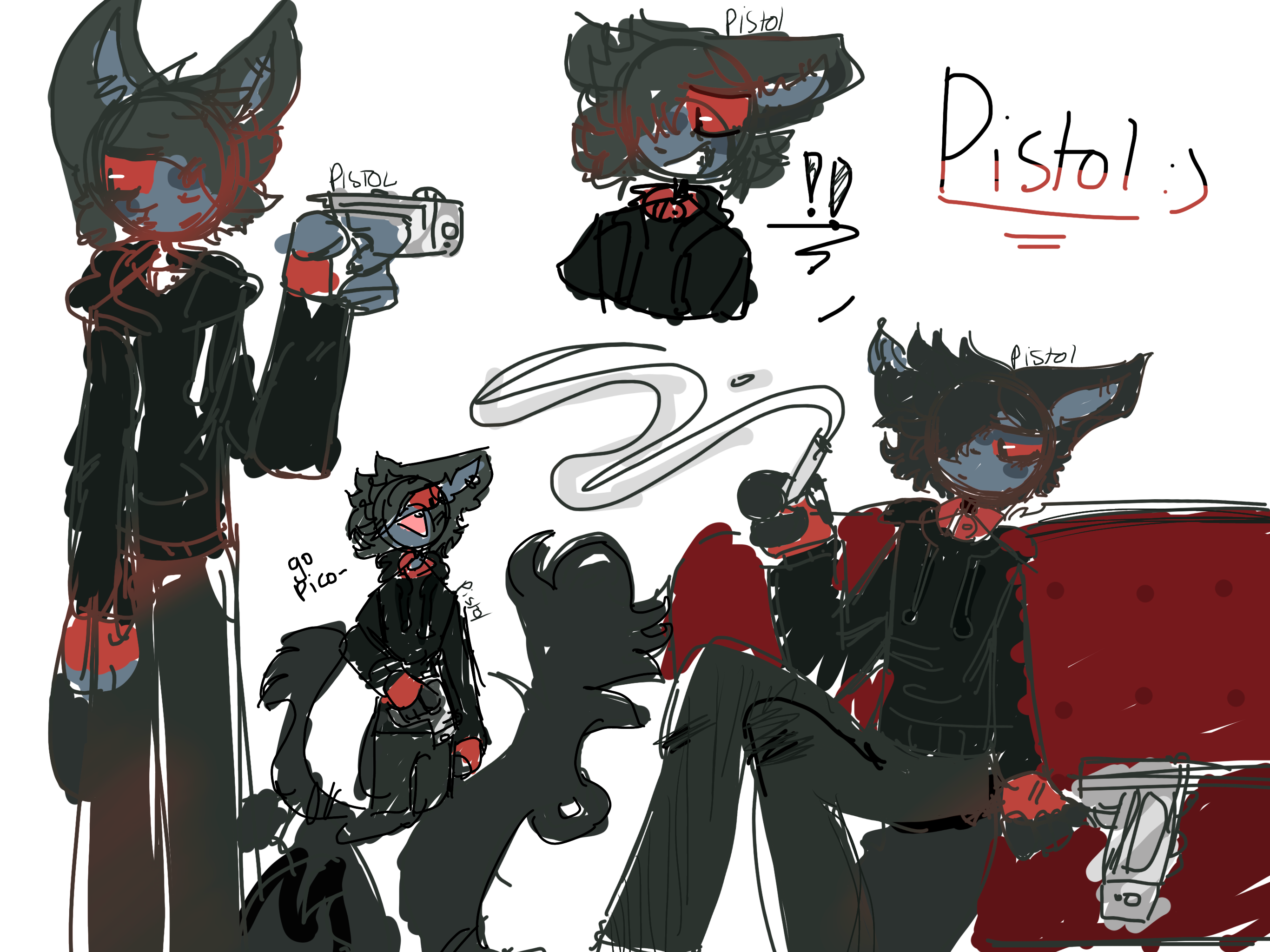 Pistol. Undercover FBI Agent - ibisPaint