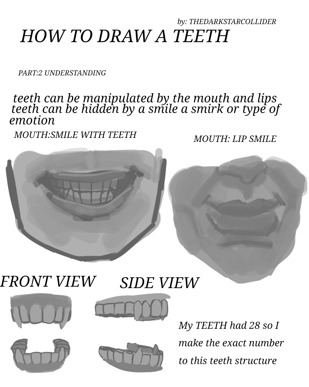 TEETH KNOWLEDGE ️ PT2 - ibisPaint