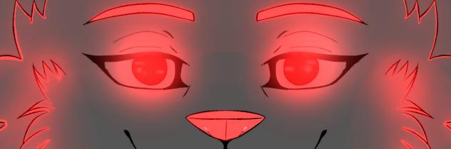 red wolf furry neon - ibisPaint