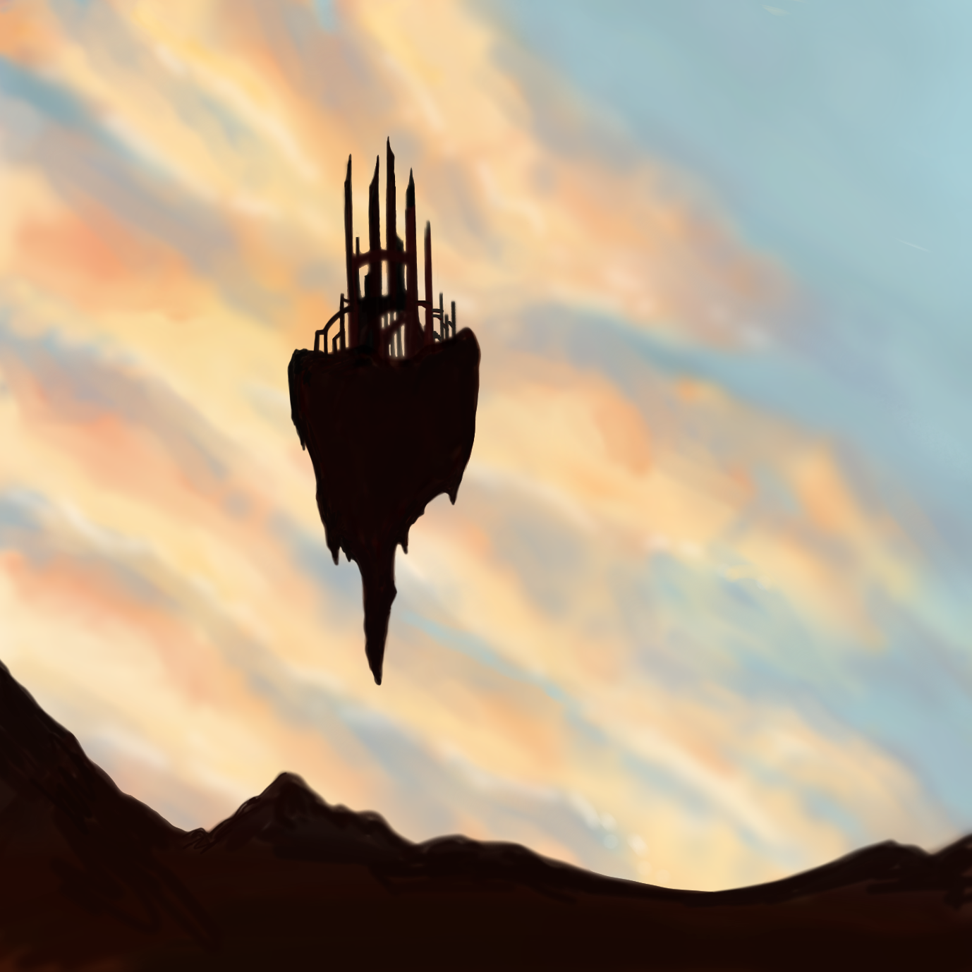 flying rock - ibisPaint