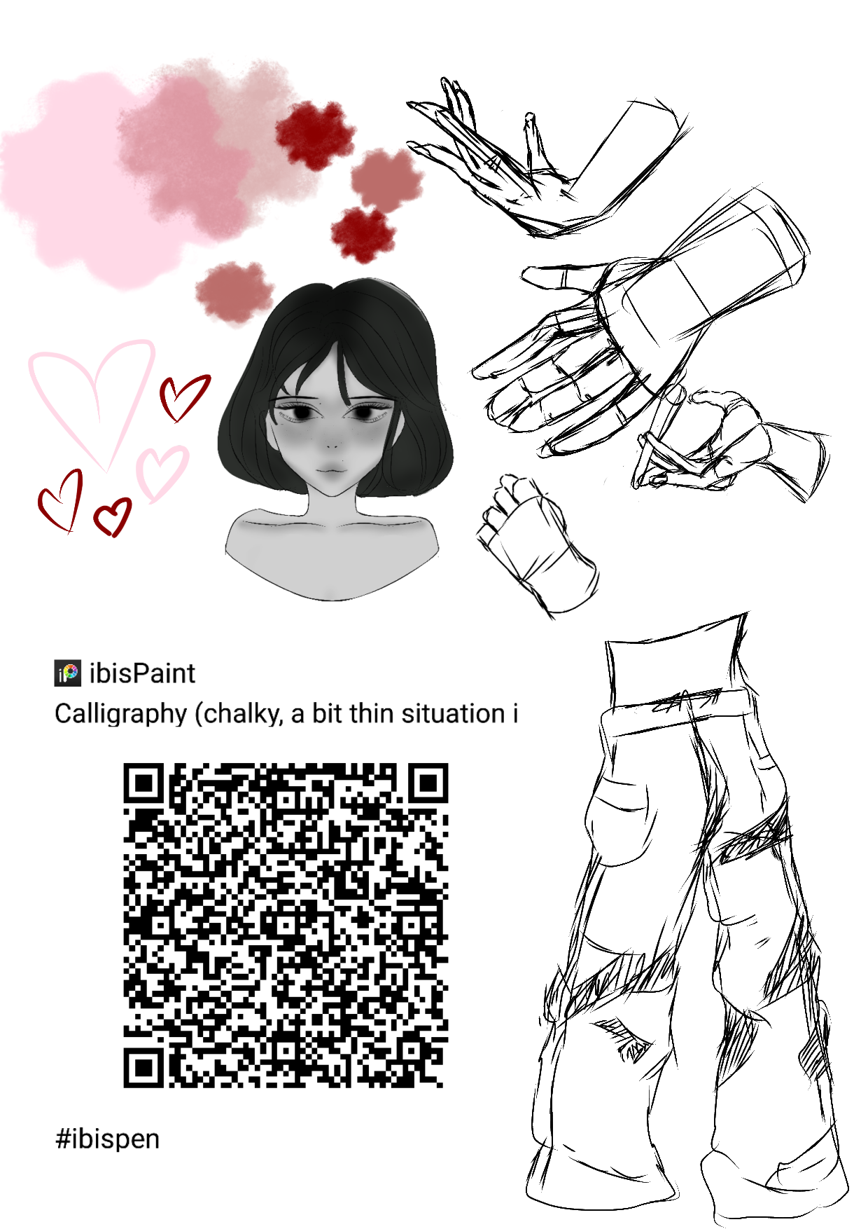 calligraphy (chalky textured brush) - ibisPaint