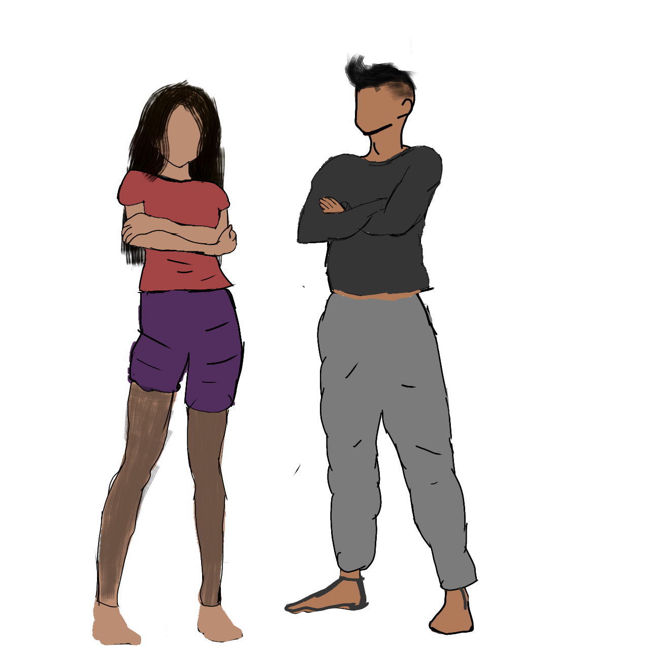 A Brother and A sister - ibisPaint