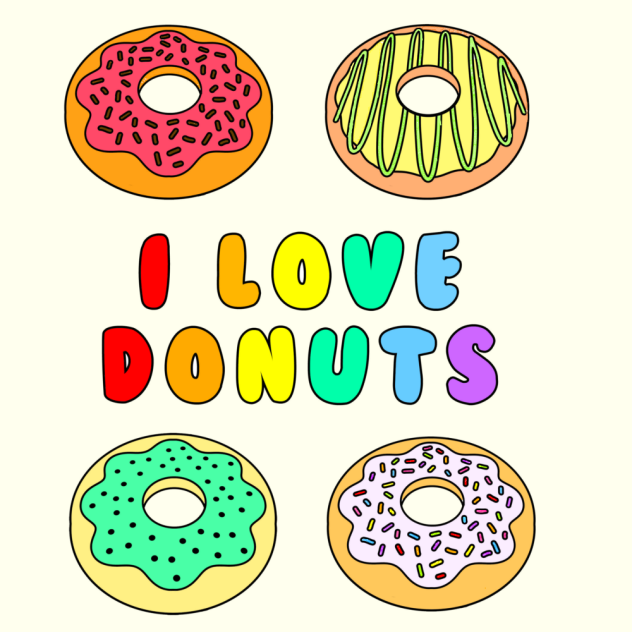 I Love Donuts - ibisPaint