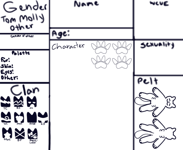 F2U Warriors Ref Sheet - ibisPaint