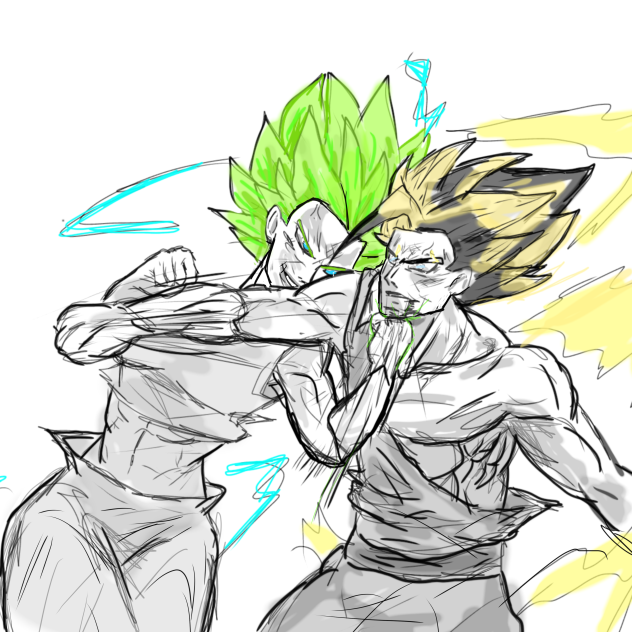 Gohan vs kefla - ibisPaint