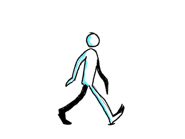 Failed walk cycle - ibisPaint