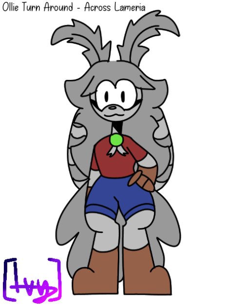 Ollie Turn Around - Loop - ibisPaint