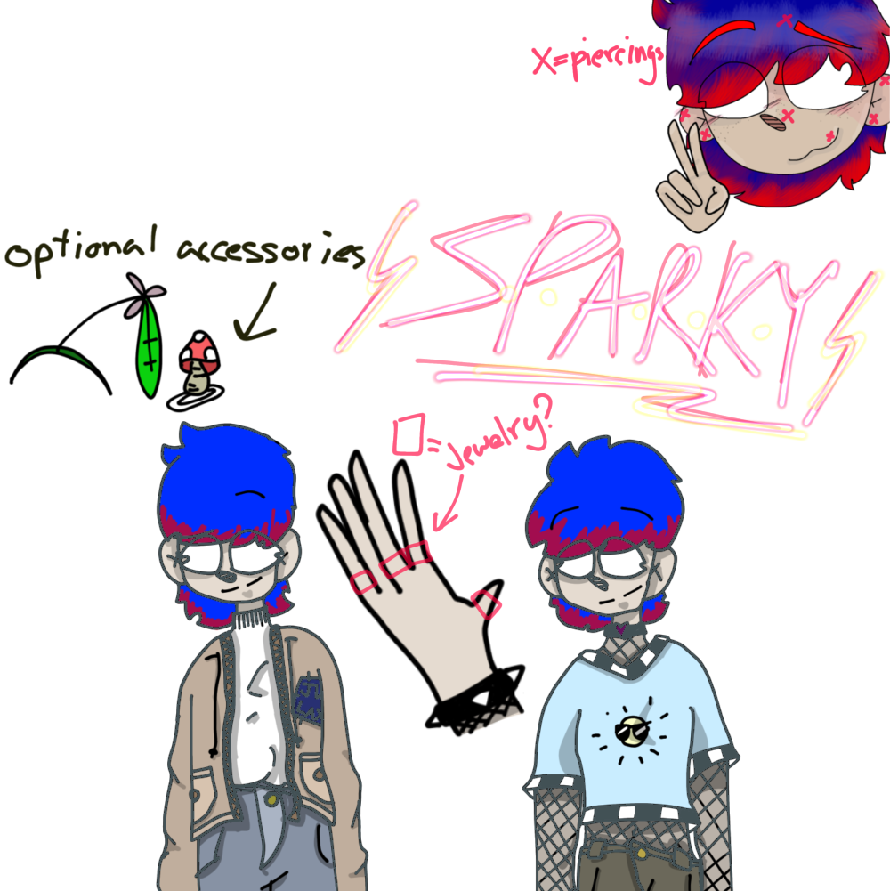 Sparky OC sheet (rushed) - ibisPaint