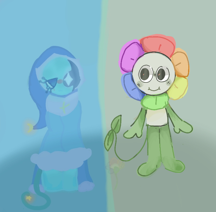 silly moon flower collab - ibisPaint