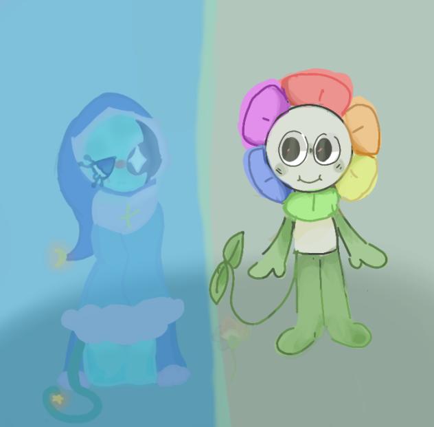 silly moon flower collab - ibisPaint