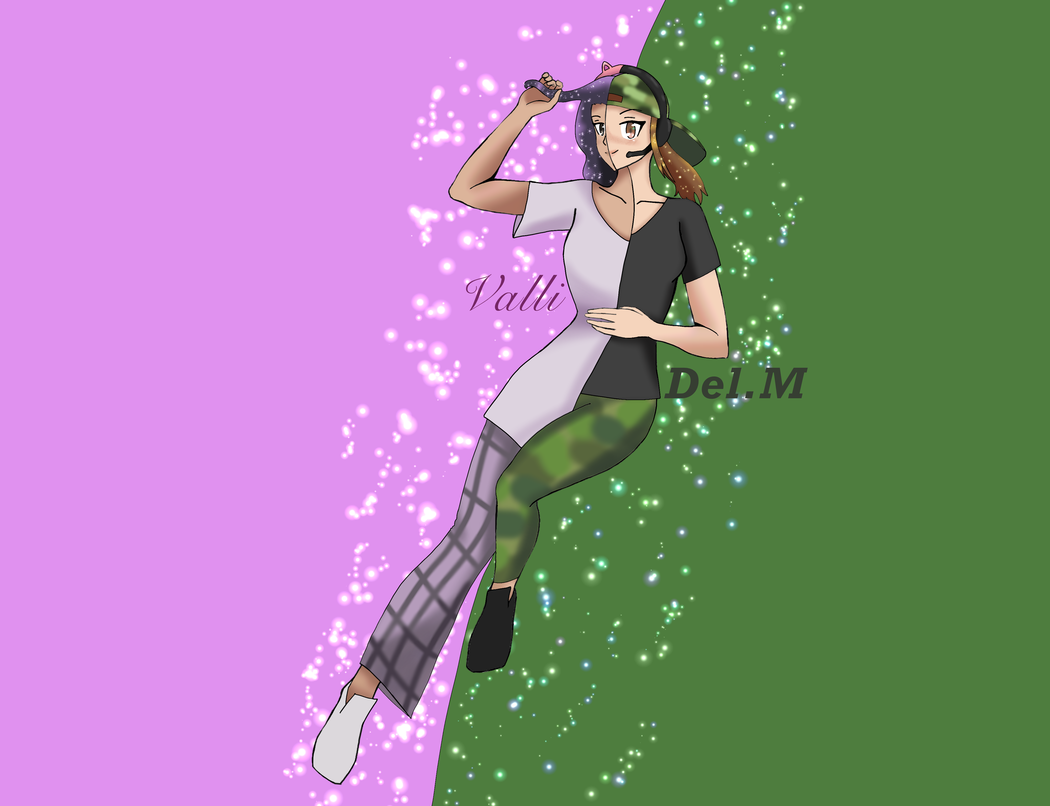 Valli and Del.M the Gamers - ibisPaint