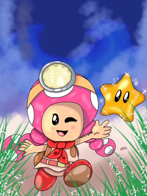 Toadette ( Treasure Tracker ) - ibisPaint
