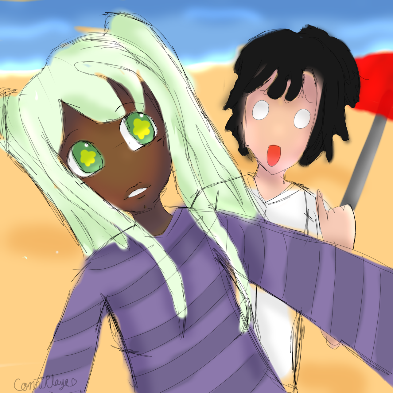Exploring the beaches! - ibisPaint