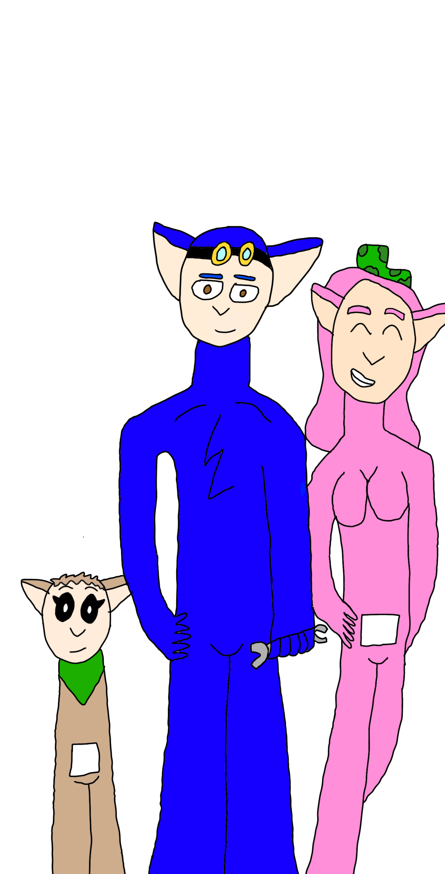 Lenny, Anne and Zara Slendytubbies - ibisPaint