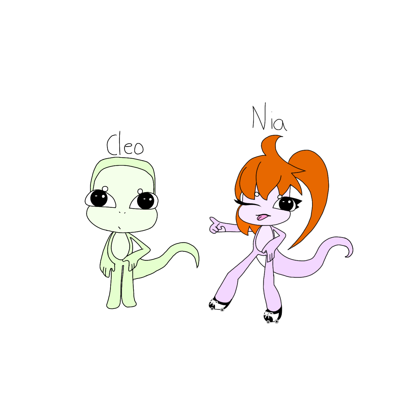 The lizard siblings - ibisPaint