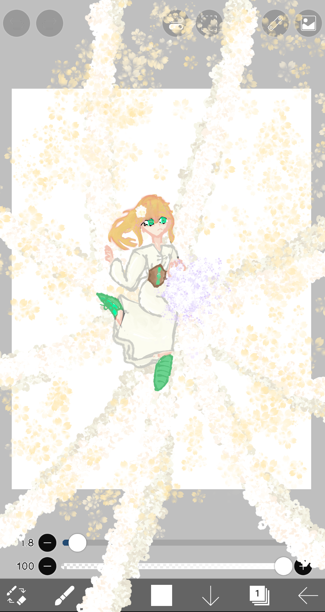 ~Flower swing~ - ibisPaint