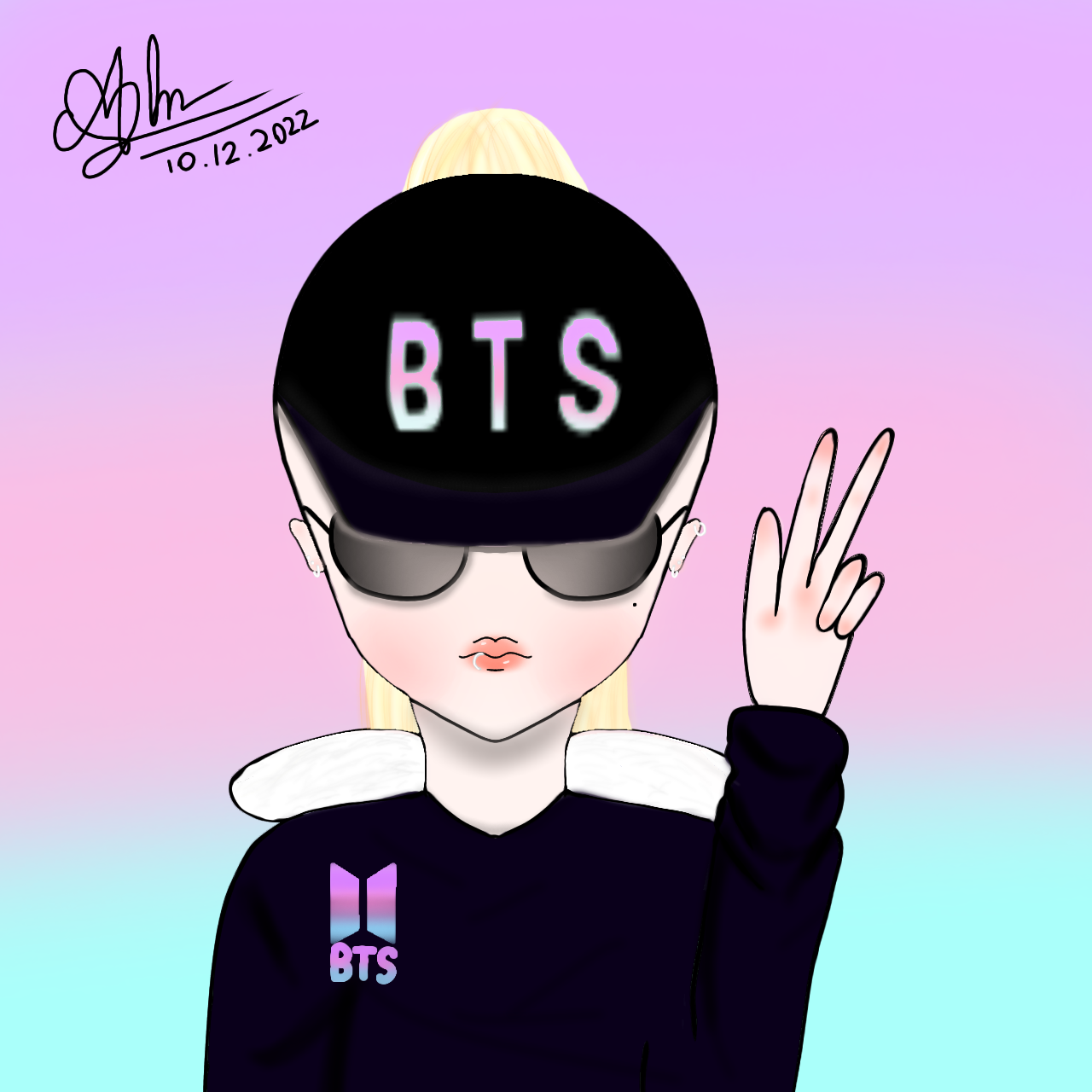 attitude army girl - ibisPaint