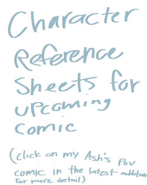 REFERENCE SHEETS FOR UPCOMING COMIC - ibisPaint