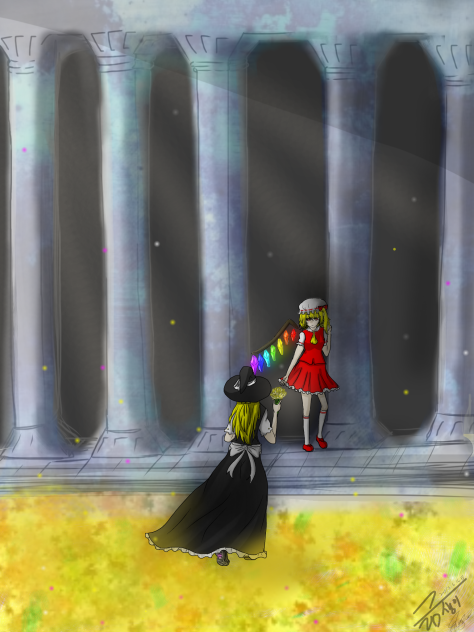 Kirisame Marisa and Flandre Scarlet - ibisPaint