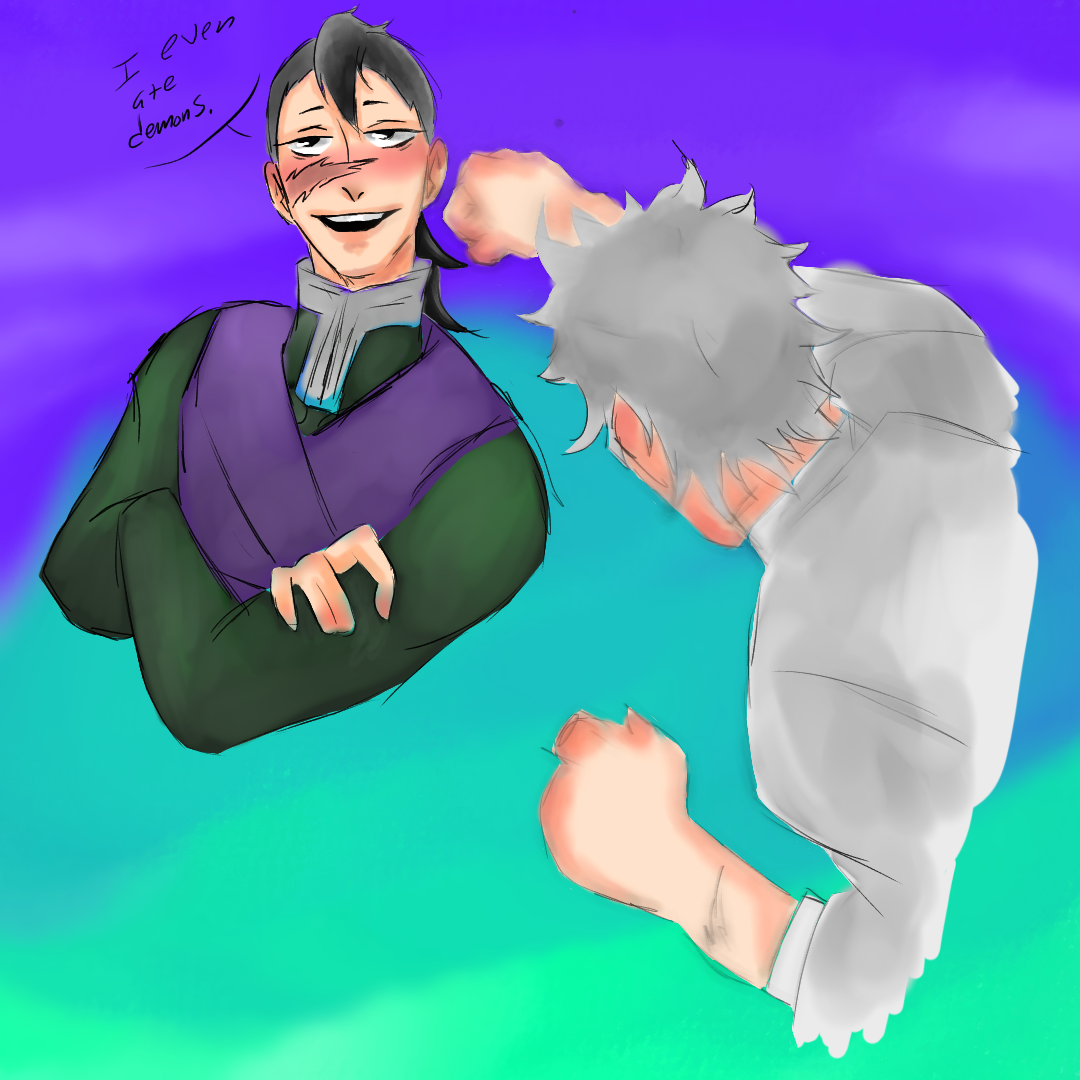 even ate demons 🤓👆 ahh Drawing - ibisPaint