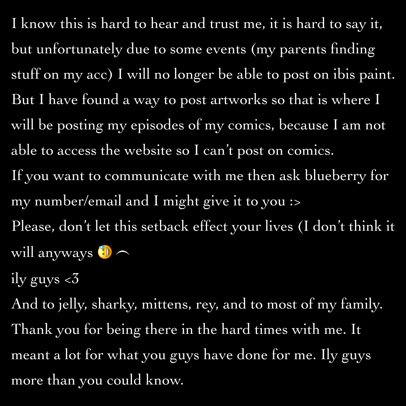 EMERGENCY ANNOUNCMENT - ibisPaint