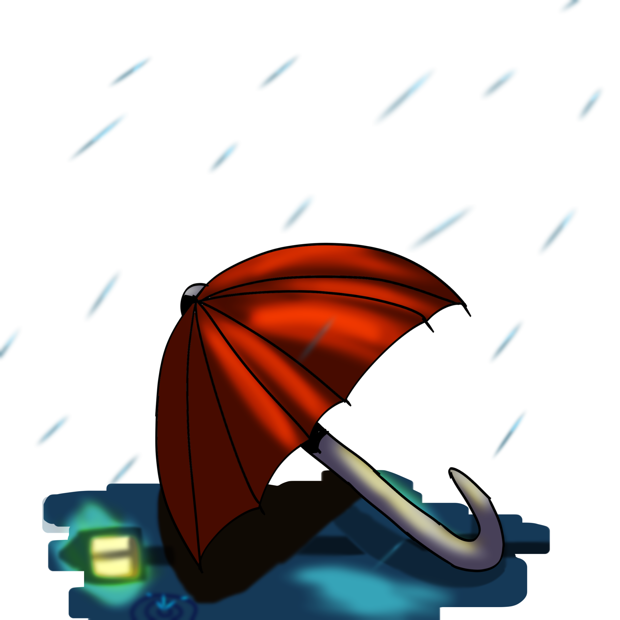 Forgotten umbrella - ibisPaint