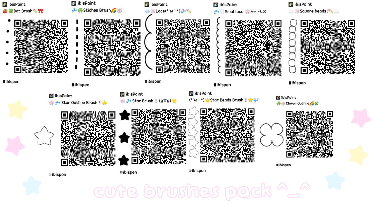 Cute brushes pack! - ibisPaint