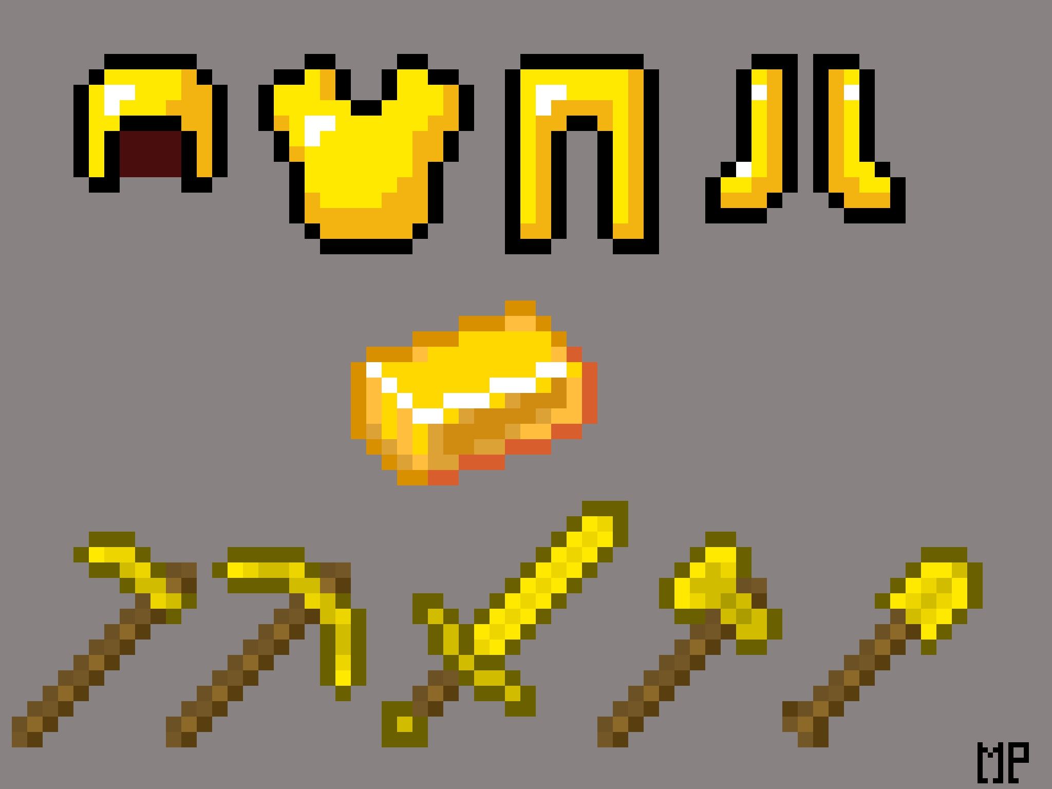 Minecraft Gold Set - ibisPaint
