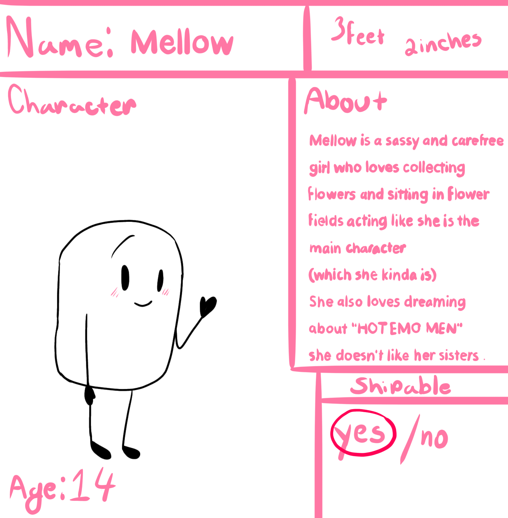 Mellow Character Sheet - ibisPaint