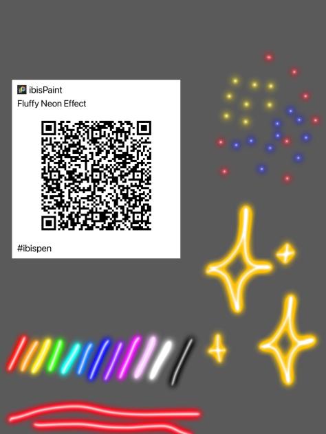 Fluffy Neon Brush - ibisPaint