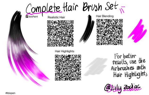 Complete Hair Brush Set - ibisPaint