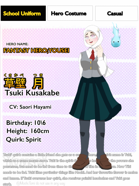 Tsuki Kusakabe School uniform - ibisPaint