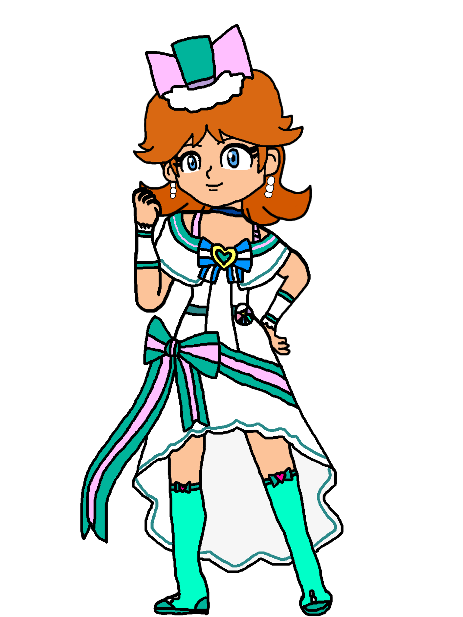 Princess Daisy as Cure Lilian - ibisPaint